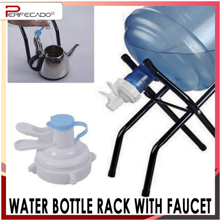 Bracket Bottled Water Dispenser With Faucet Tap Metal Gallon Water ...