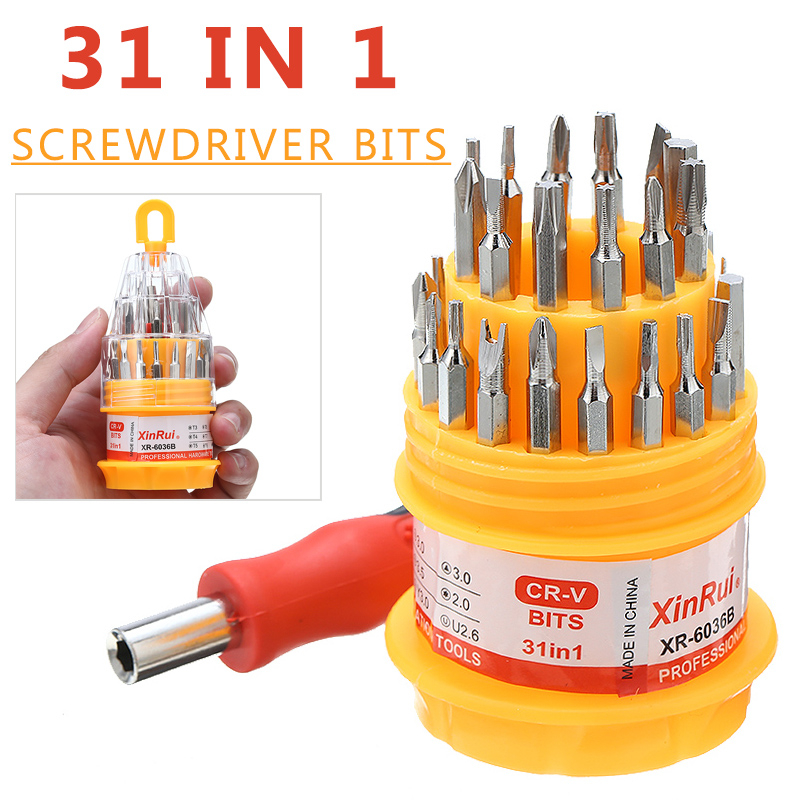 Newest 31 In 1 Precision Screwdriver Bits Multi-Functional Cross ...