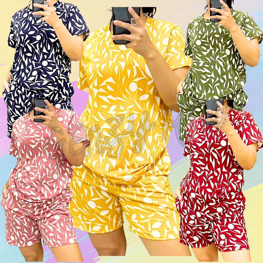 Terno Tshirt Short Womens / Cotton Terno Tshirt Short / Pambahay Terno ...