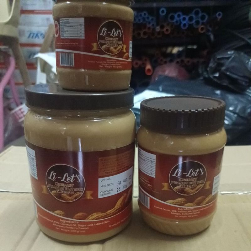Lilet's creamy peanut butter , Lilets spread various sizes 250g , 580g ...