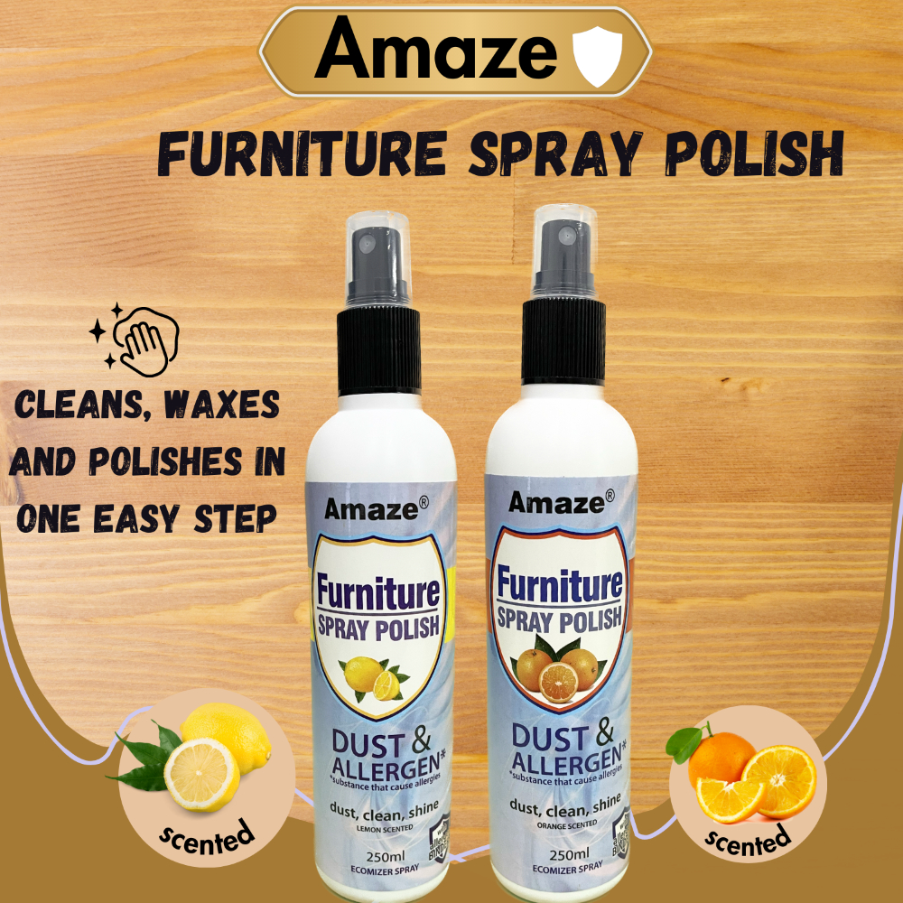 AMAZE FURNITURE SPRAY POLISH 250ml | Shopee Philippines