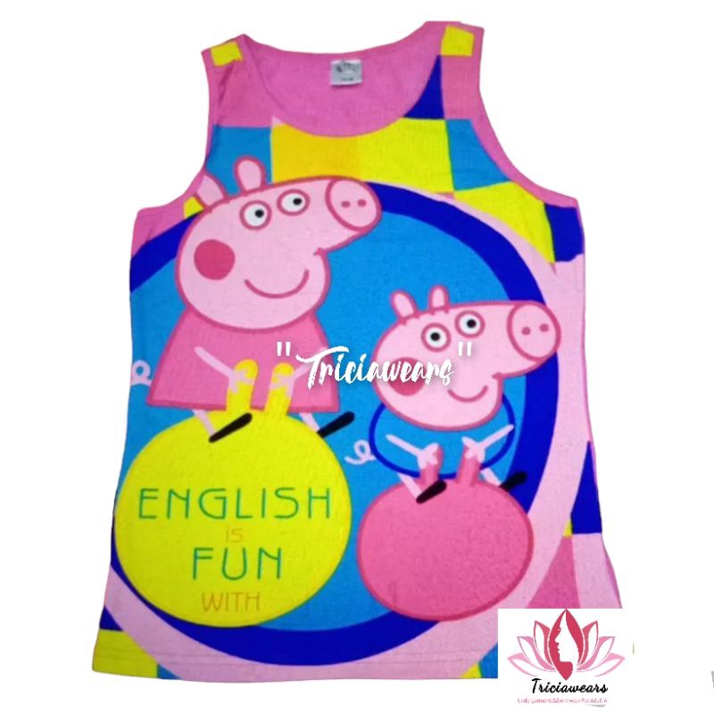 Character P.Pig sando for kids Cotton Spandex | Shopee Philippines