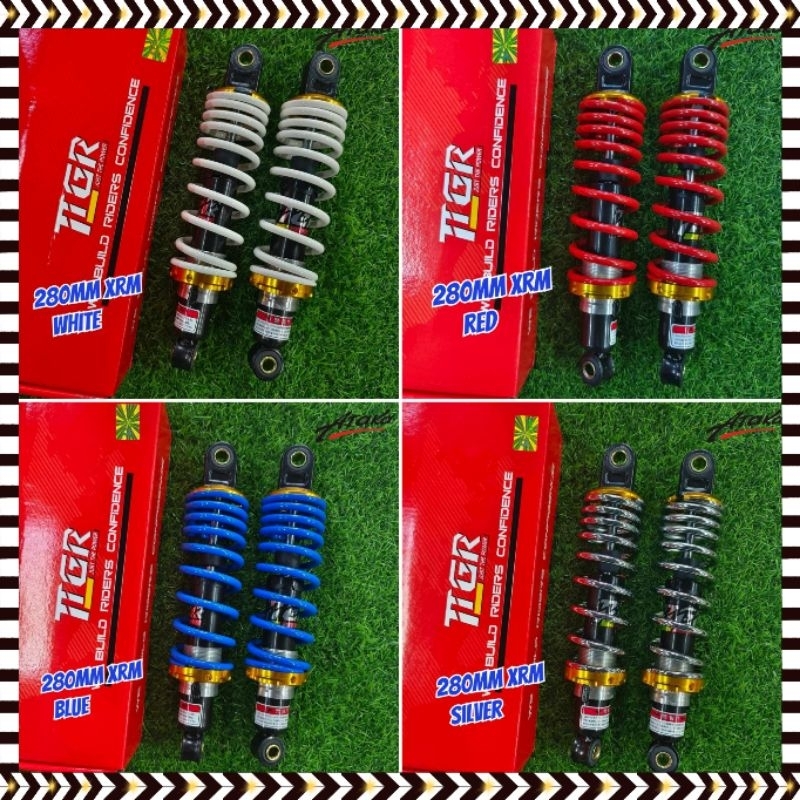 TTGR Rear Shock Set 280MM Set (2Pcs) XRM/WAVE/SMASH/SHOGUN/VEGA/CRYPTON ...