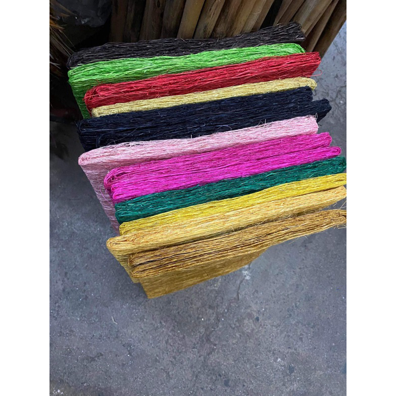 Natural Abaca Scrunch Sheet Abaca Fiber Mat 19 inches x 1 yard for ...