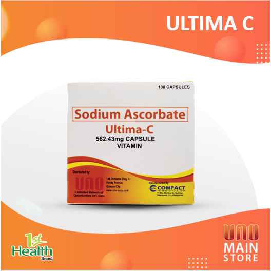 Ultima-C (Ascorbic acid as Sodium ascorbate) 500mg 100 capsules ...