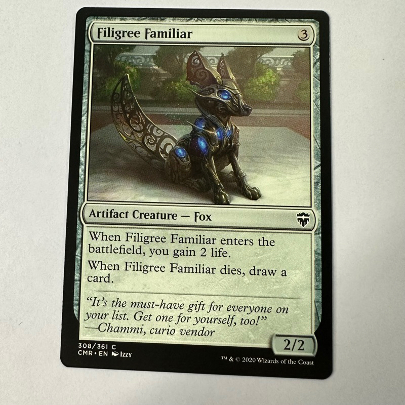 FILIGREE FAMILIAR | ARTIFACT FOX | CMR COMMANDER LEGENDS | COLORLESS ...