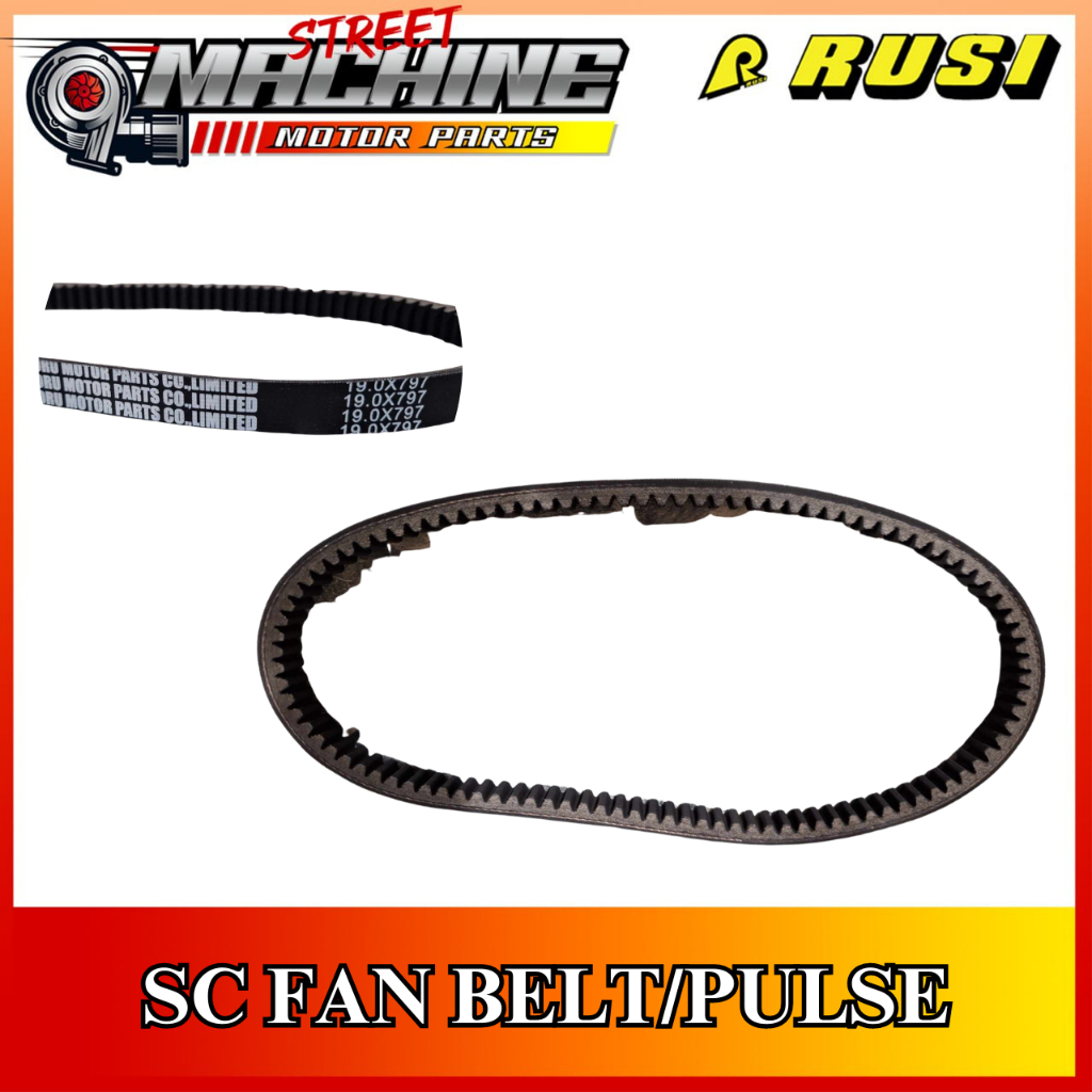 Rusi FAN BELT SC125/RFI 175 DRIVE BELT/Pulse 150 FI (Noburo) | Shopee ...