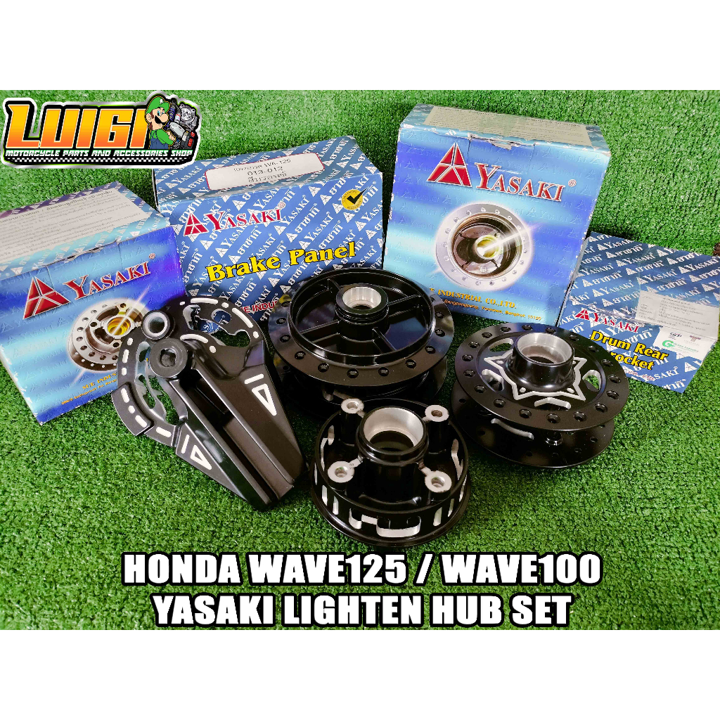 YASAKI HONDA WAVE 125 / WAVE 100 LIGHTEN HUB SET BLACK | Shopee Philippines