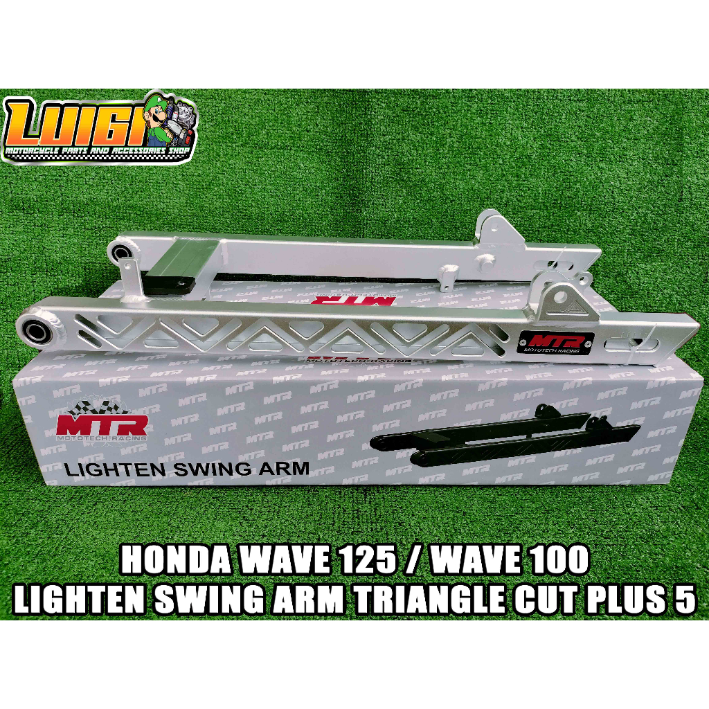 MTR HONDA WAVE 125 / WAVE 100 LIGHTEN SWING ARM TRIANGLE CUT PLUS 5 ...