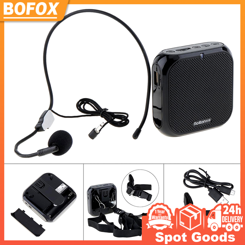 Mini Portable Voice Amplifier Microphone Loudspeaker Megaphone Booster ...