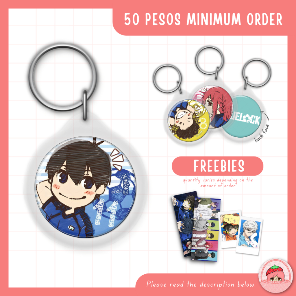 BLUE LOCK ANIME CHIBI ART VERSION ACRYLIC KEYCHAINS | Shopee Philippines