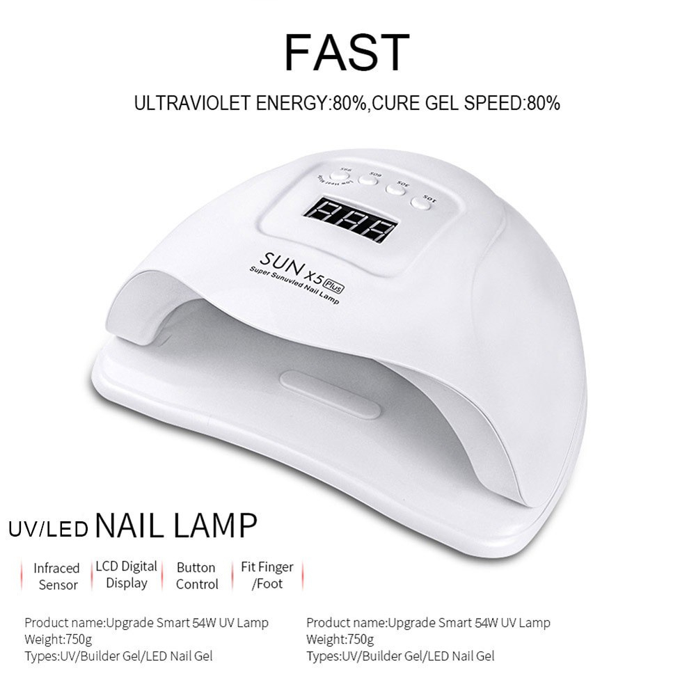 Nail. World SUN X11 Max 280W LED Lamp Nail Dryer 66 LEDs UV light For ...
