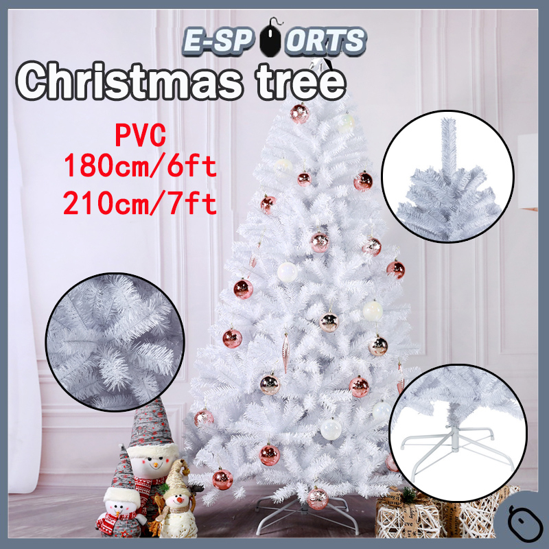 4ft/5ft/6ft/7ft /8ft Christmas Decoration PVC White Christmas Tree ...