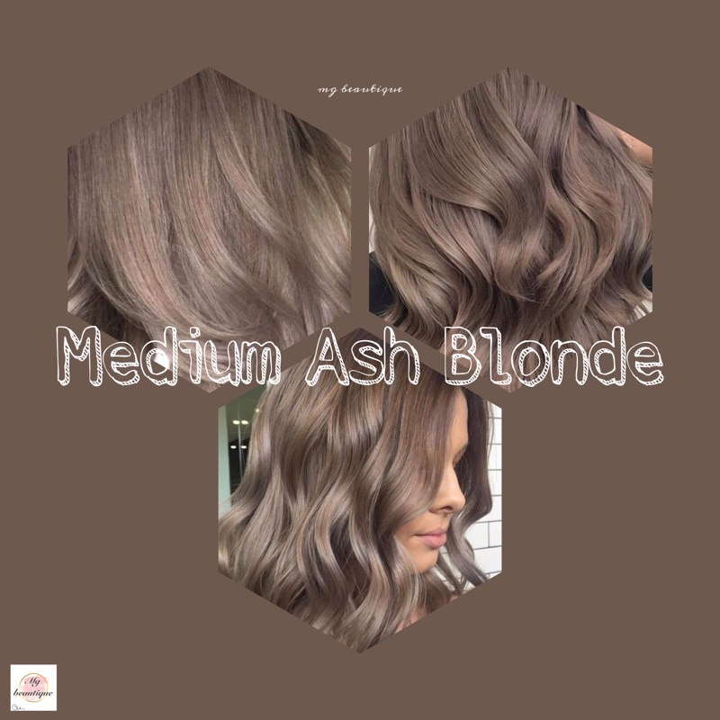 SUNBRIGHT SERIES HAIR COLOR 7.1 MEDIUM ASH BLOND (100ML) | Shopee ...