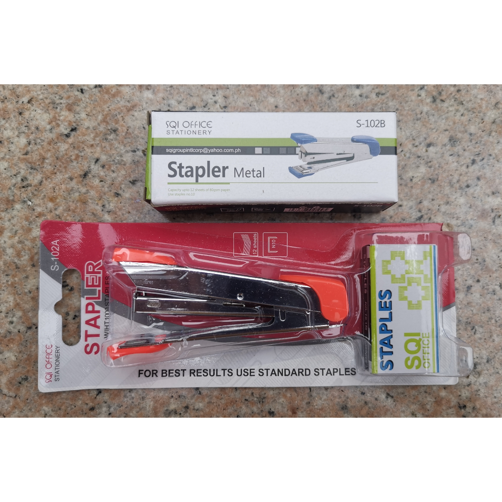 [SQI] Metal Stapler Set [Use staples no.10] | Shopee Philippines