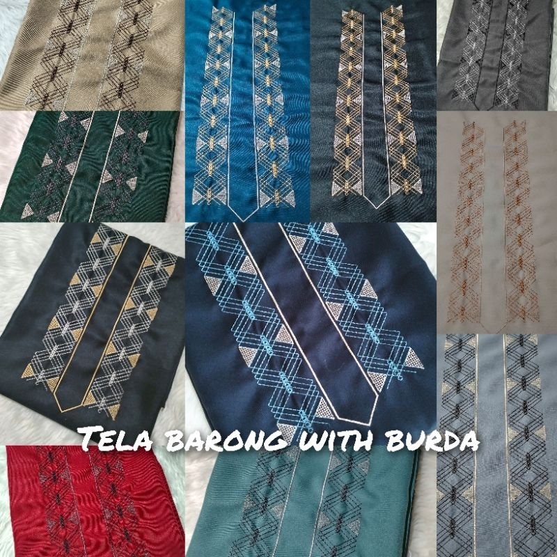 Tela Barong Fabric with Burda (Webster) | Shopee Philippines