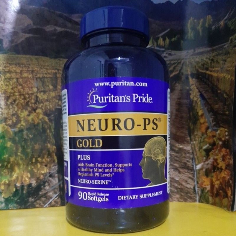 Neuro-PS Gold Plus 90 Softgels Phosphatidylserine DHA Ginkgo Acetyl L ...