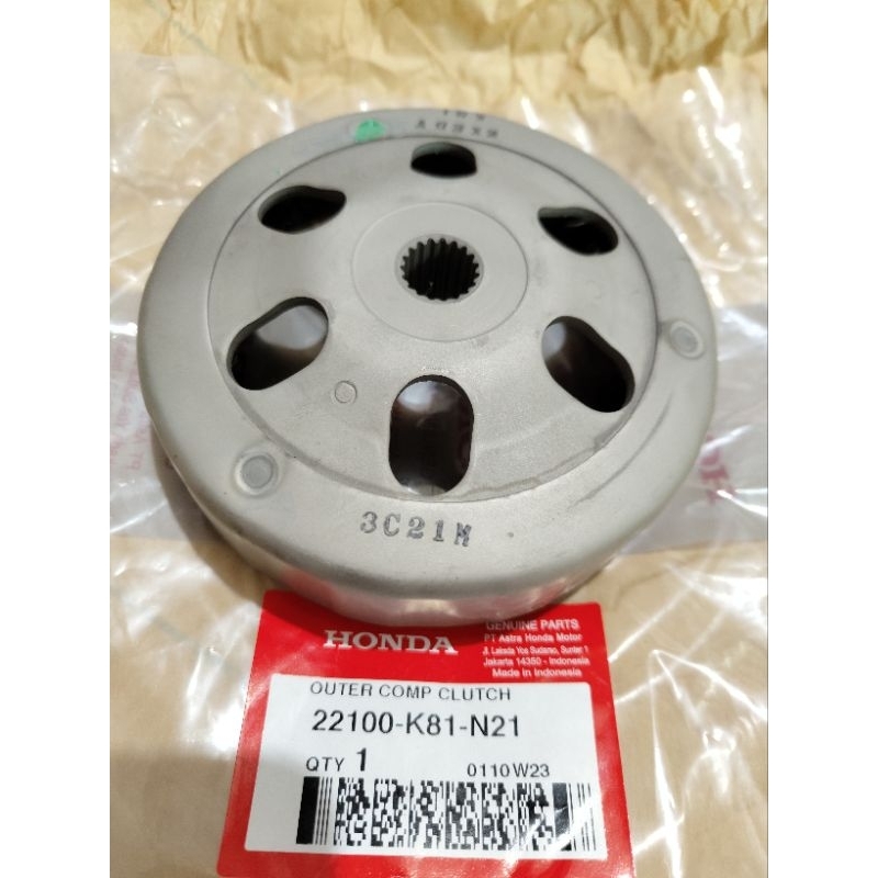 Genuine Clutch Bell Beat fi v2 |Genio|Zoomer, HGP: 22100-k81-N21 ...