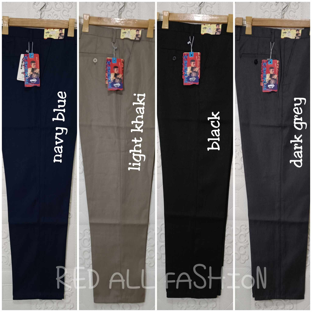 Straight Cut Slacks Men (Size: 29-40) | Shopee Philippines