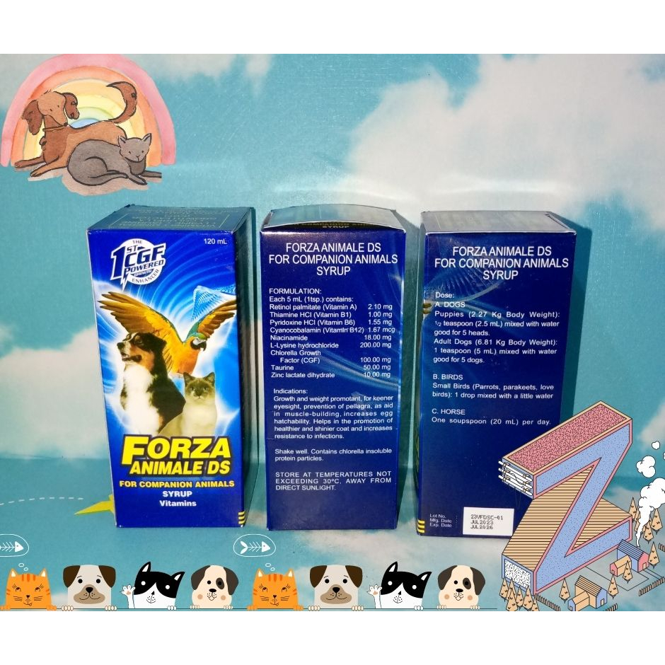 Forza Animale DS Blue 120ml with 1 FREE 3ml SYRINGE | Shopee Philippines