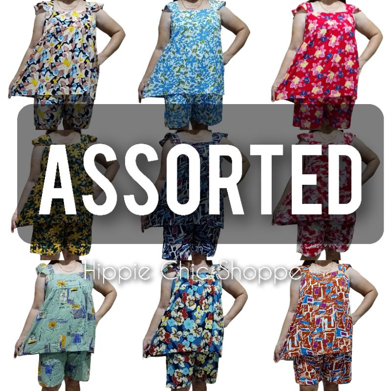 2XL Plus Size Challis Butterfly Terno w/ Side Pocket | Shopee Philippines