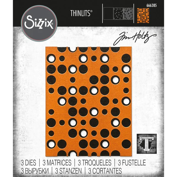 Sizzix Thinlits Dies By Tim Holtz 3 Pc Layered Dots - 666385 | Shopee Philippines