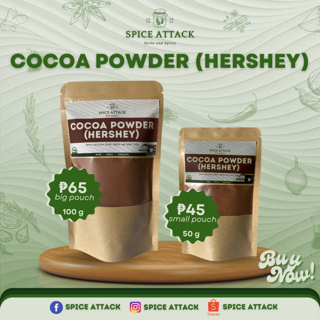 Cocoa Powder (Hershey) | Herbs & Spices | Spice Attack | Shopee Philippines