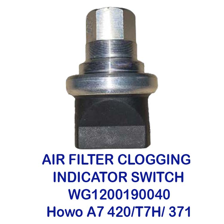 AIR FILTER CLOGGING INDICATOR SWITCH WG1200190040 Howo A7 420/T7H/ 371 ...