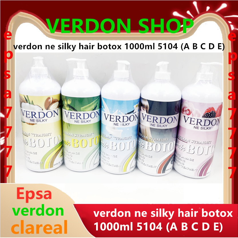 verdon ne silky hair botox 1000ml 5104 (A B C D E) | Shopee Philippines