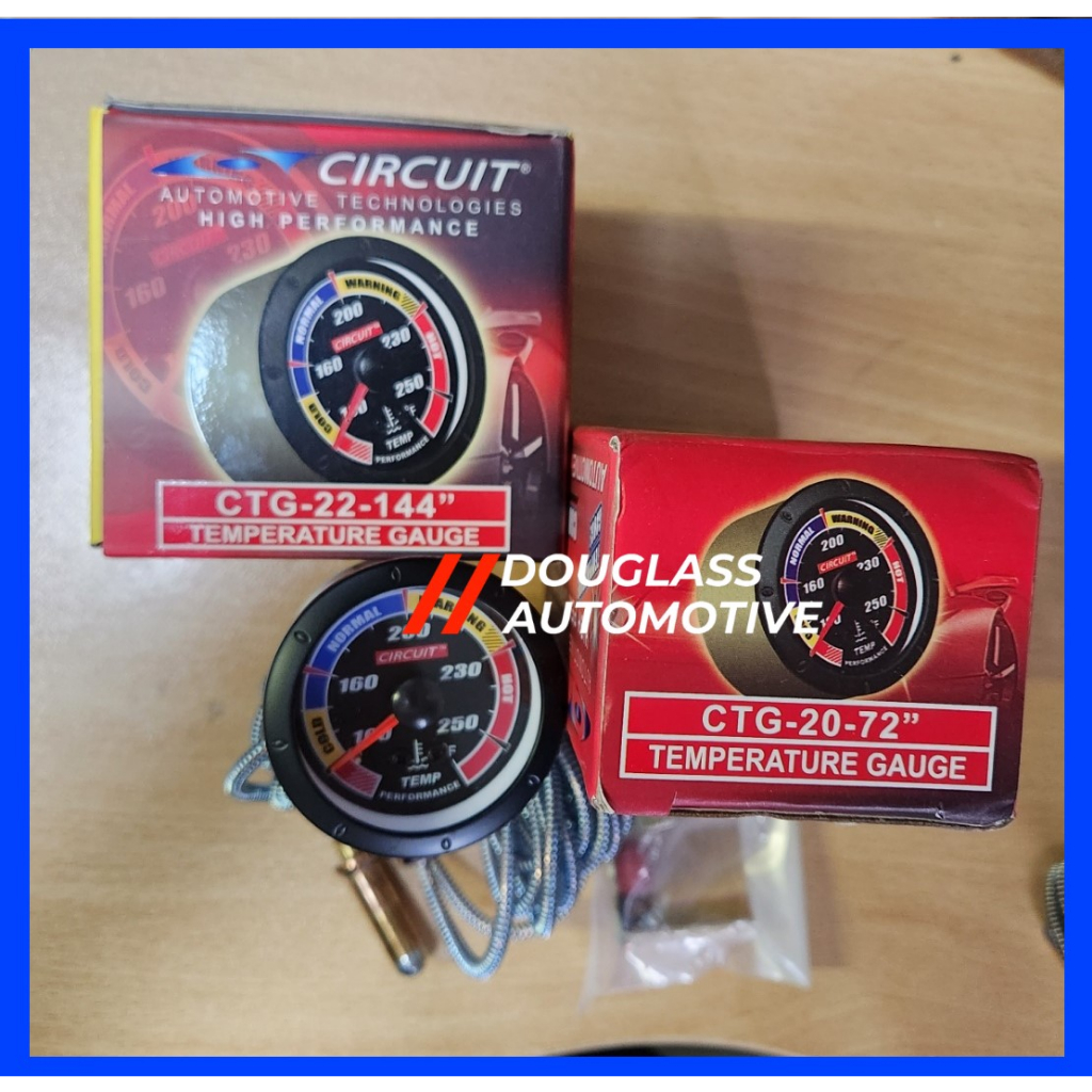 CIRCUIT Universal Water Temperature Gauge CTG-20, CTG-22 (72", 144 ...