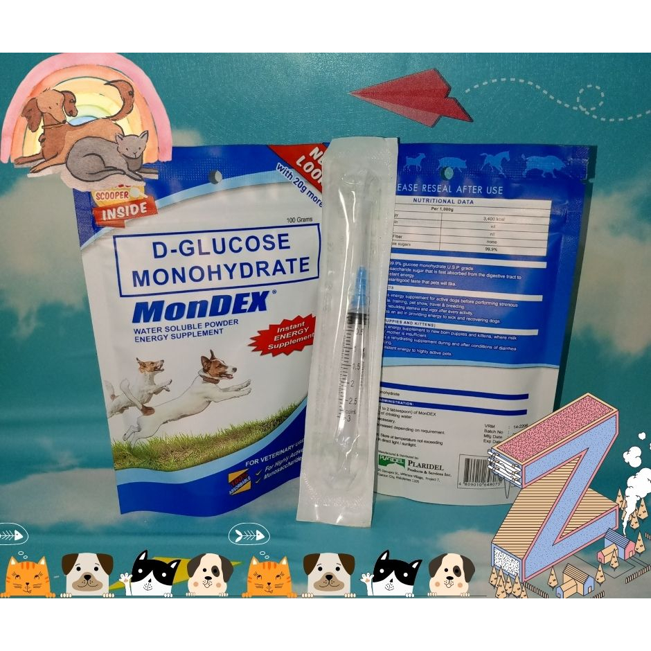 Mondex D Glucose powder 100g with 1 FREE 3ml SYRINGE | Shopee Philippines
