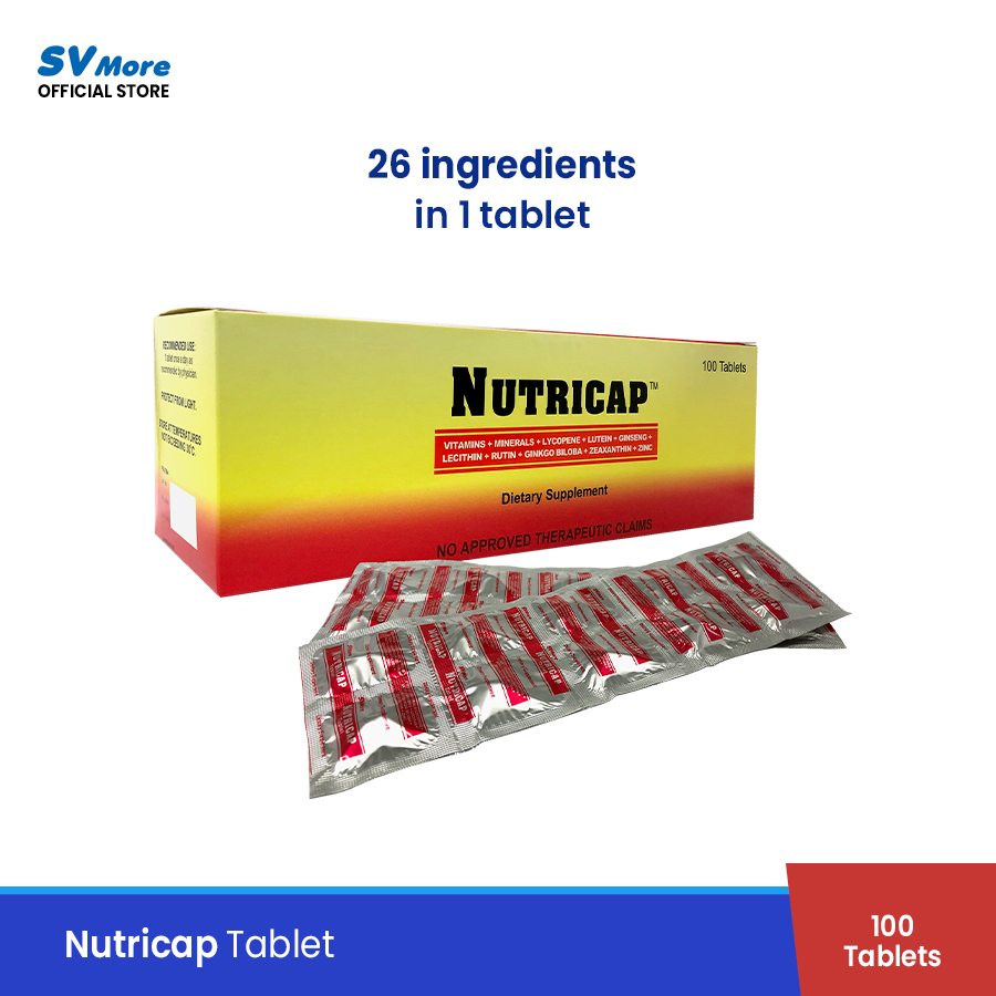 Nutricap Tablet 100s - 26 Multivitamins + Minerals | Shopee Philippines