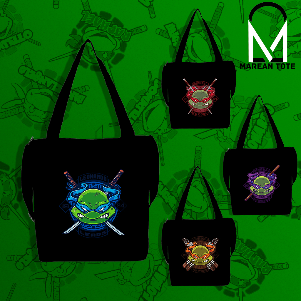 MAREAN TOTE Teenage Mutant Ninja Turtles Black Tote Bags Sling ...