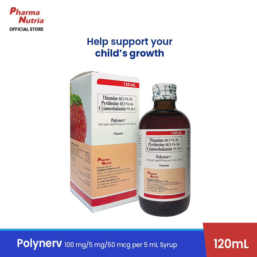 Polynerv Syrup x 120ml | Shopee Philippines