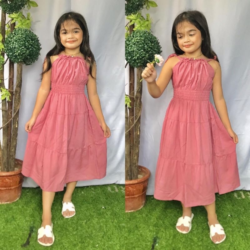 KYLIE KIDS ELEGANT SMOCKING DRESS FOR ALANGAN KIDS 5-10 YEAR OLD ...