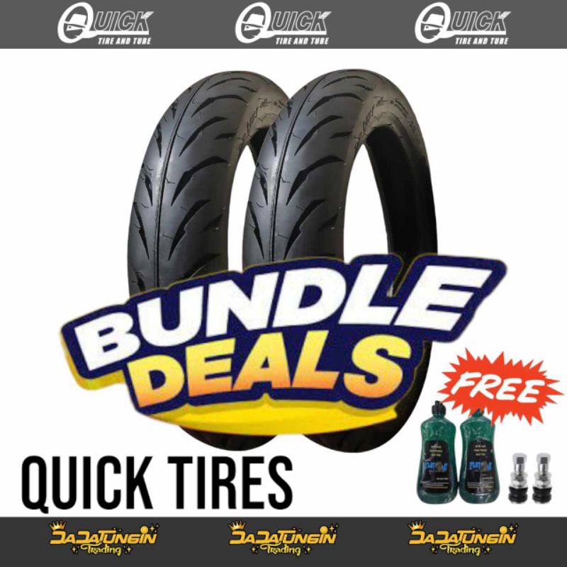 QUICK TIRE Phoenix Tubeless Tire Set Special Promo Price with Free ...