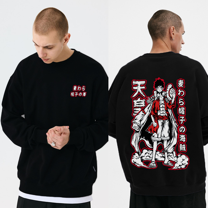 MPJ Long sleeve Black Cotton SweetShirts for man anime pattern design ...