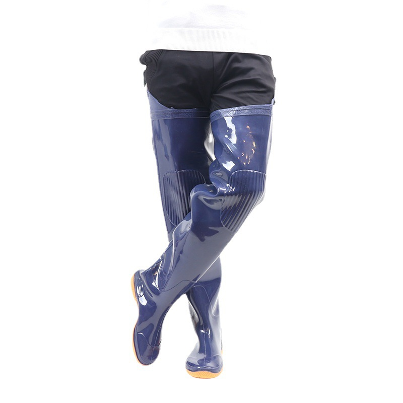 Extended non-slip fishing farmland field rain boots fishing pants 80CM ...