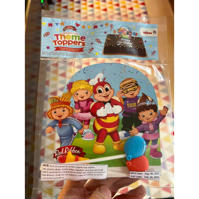 Jollibee Toys (Jollibee Cake Topper) Jollibee Theme Toppers | Shopee ...