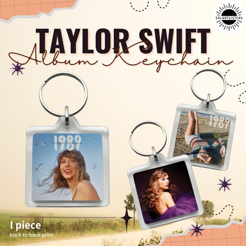 Fanmade Taylor Swift Album Acrylic Square Keychains Aesthetic Minimalist Swiftie Merch | Shopee ...
