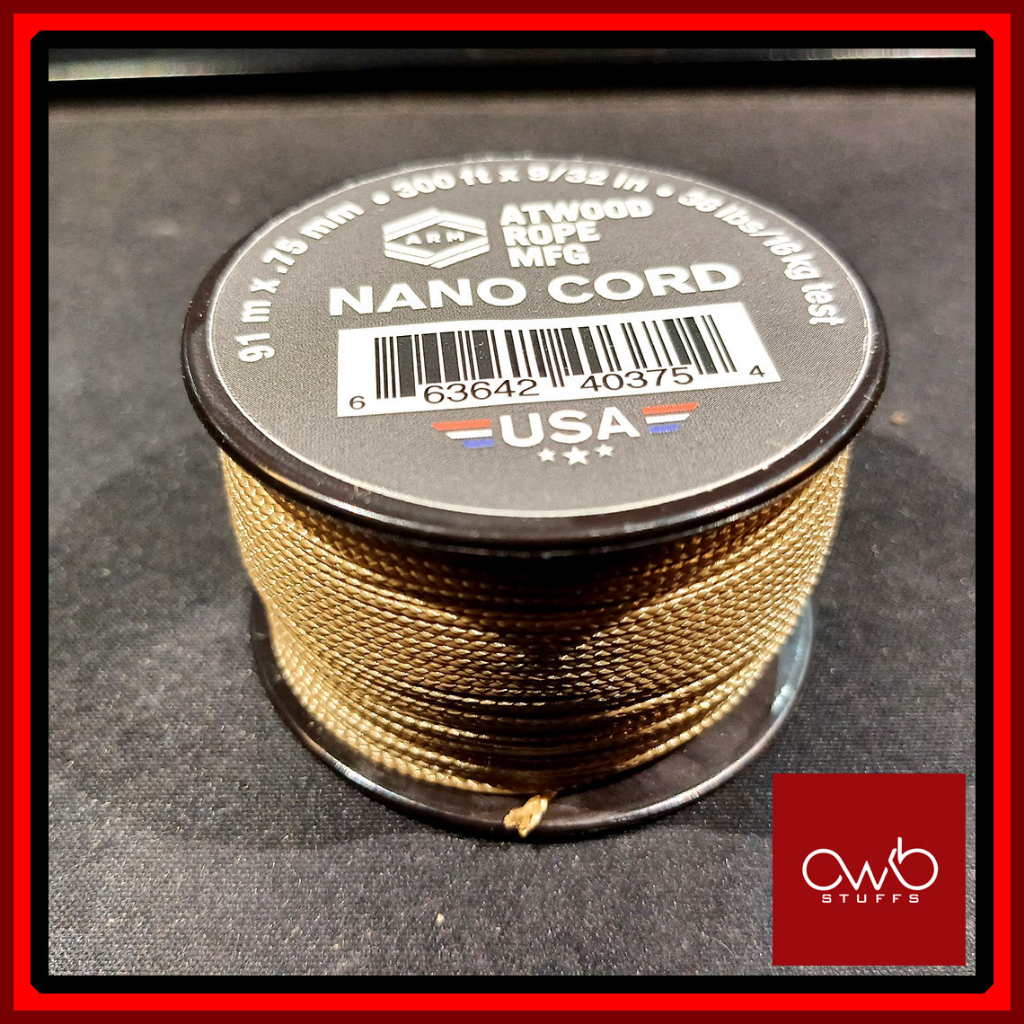 Atwood Nano Cord - 10ft Length - Made in the USA - 0.75mm Thick ...