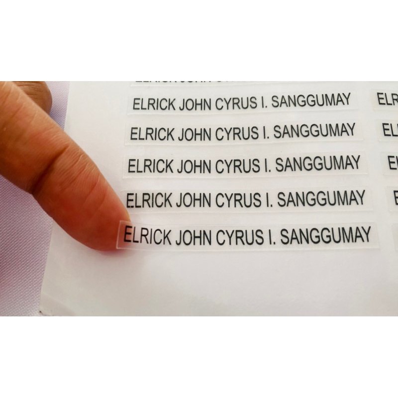 Sticker Label for Ballpen and Pencil (76pcs) Size:0266x2.4 inches ...