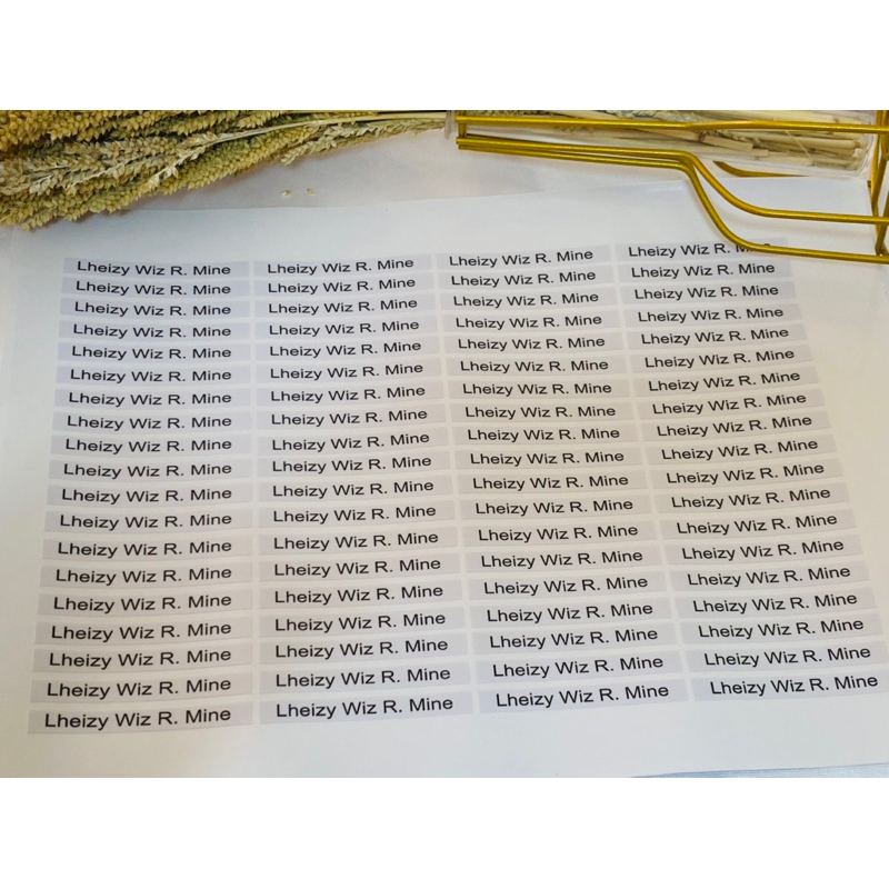 Sticker Label for Ballpen and Pencil (76pcs) Size:0266x2.4 inches ...
