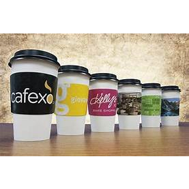 Personalized COFFEE SLEEVES / CUP SLEEVES Printing (3000 pcs) ONE COLOR ...