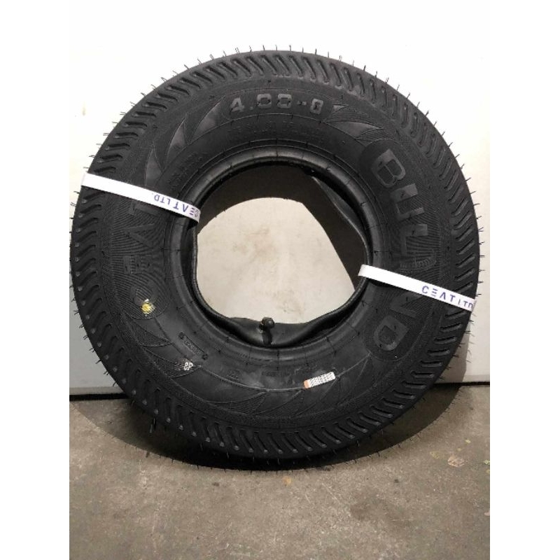 BAJAJ RE, TVS, PIAGGIO TRI WHEELER CEAT BULAND 4.00-8 Tire | Shopee ...