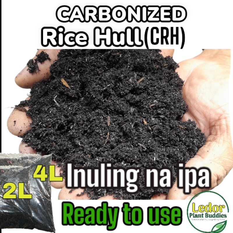 Carbonized Rice Hull ( CRH ) 4 liter & 2 liter Inuling na Ipa | CRH for ...