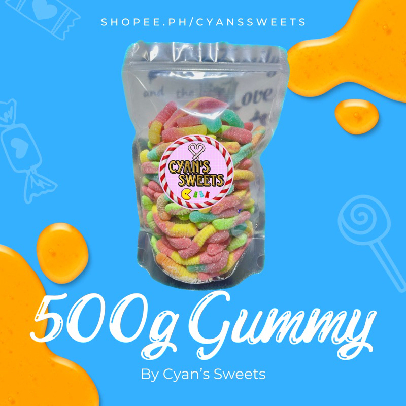 500g (110pcs EST.) Cyan's Gummies (One Kind Per Pouch) | Shopee Philippines