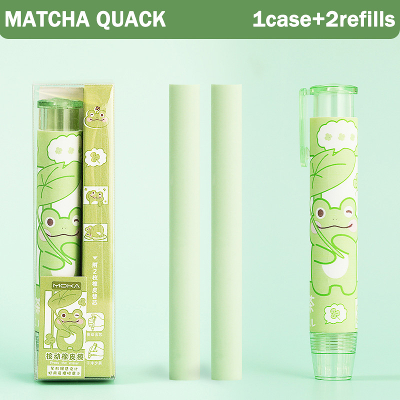 VK Kawaii Retractable Eraser Refillable Cute Rubbers Students School ...