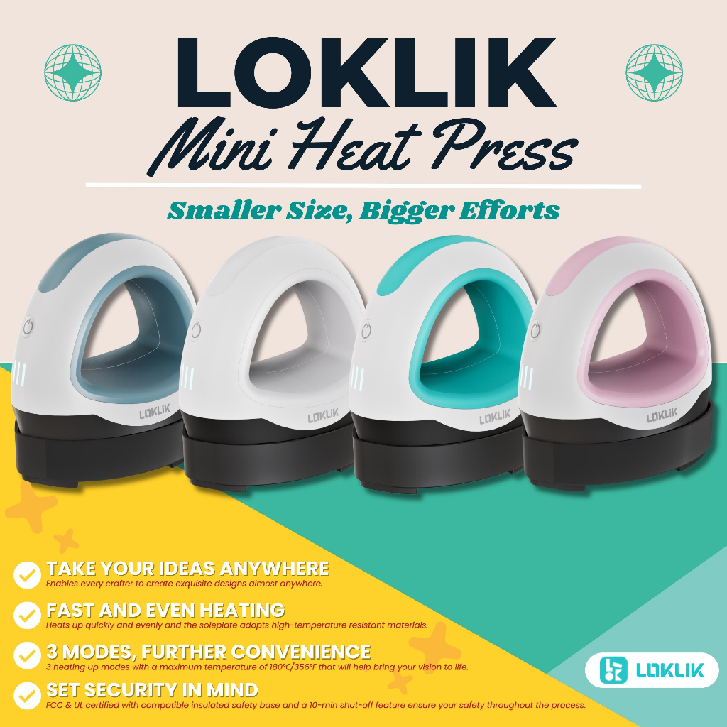 Loklik Mini Heat Press 230V | Shopee Philippines