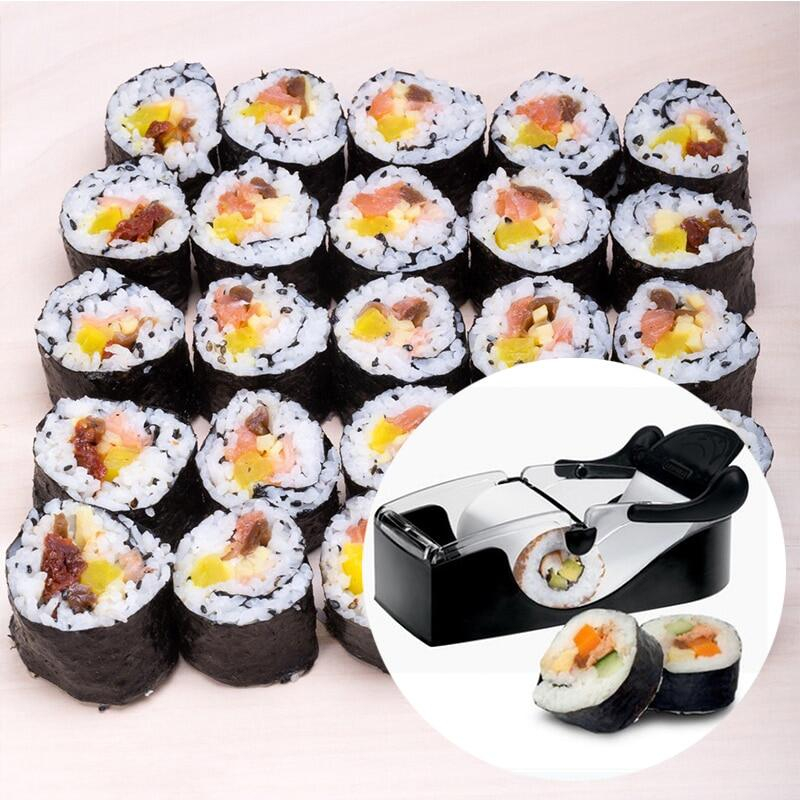 PERFECT ROLL-SUSHI Magic Sushi Roll Maker Rice Roller Mold Perfect Easy ...